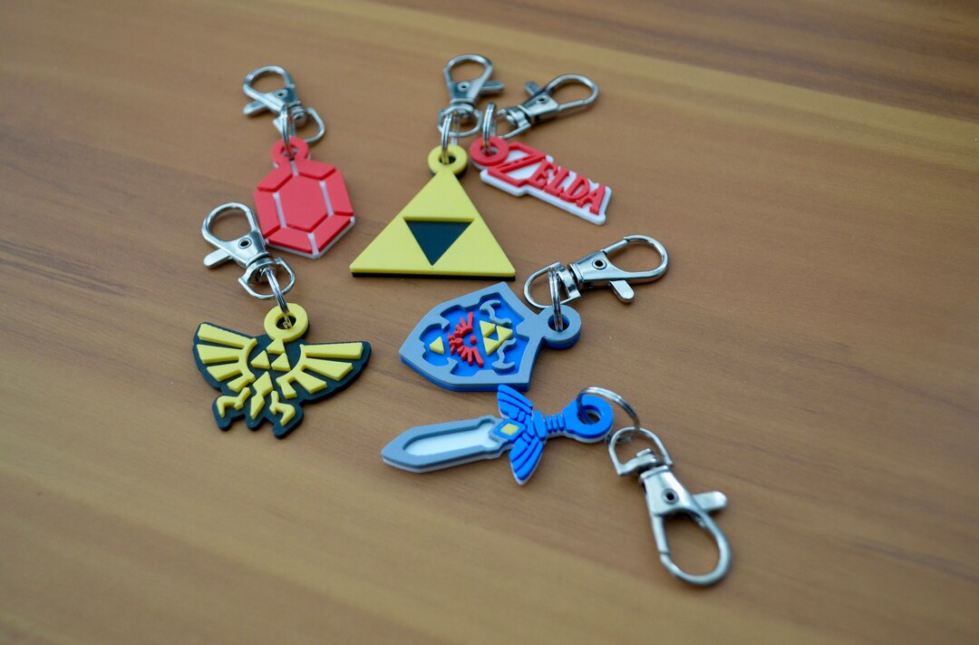 Zelda Bundle of Keychains/keyrings - Party Favors for Birthday - Clip ...