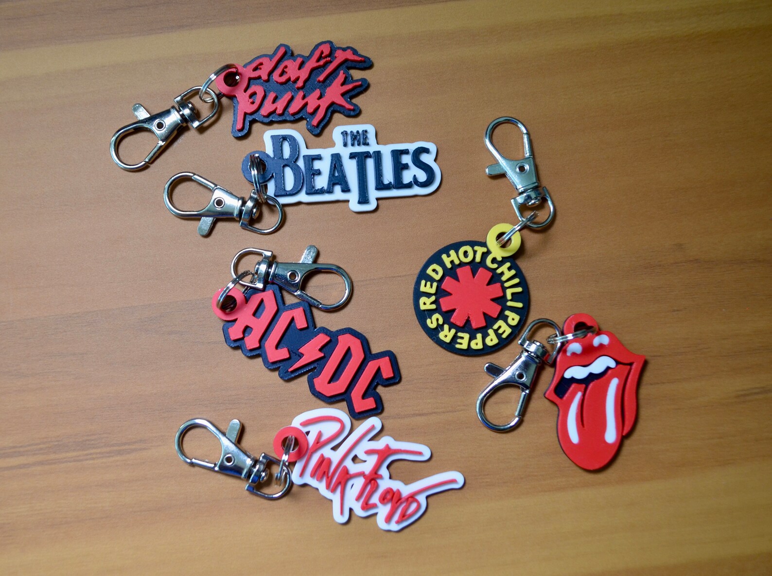Rock Bands Bundle of Keychains/keyrings Party Favors for Birthday Music ...