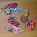 Rock Bands Bundle of Keychains/keyrings Party Favors for Birthday Music ...