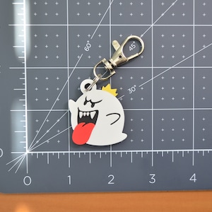 Super Mario Boo or King Boo Keychain/keyring - Party Favor for Birthday ...