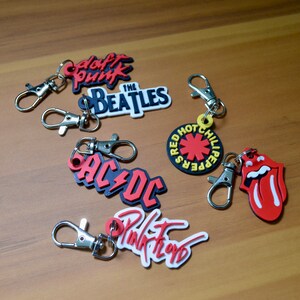 Rock Bands Bundle of Keychains/keyrings - Party Favors for Birthday ...