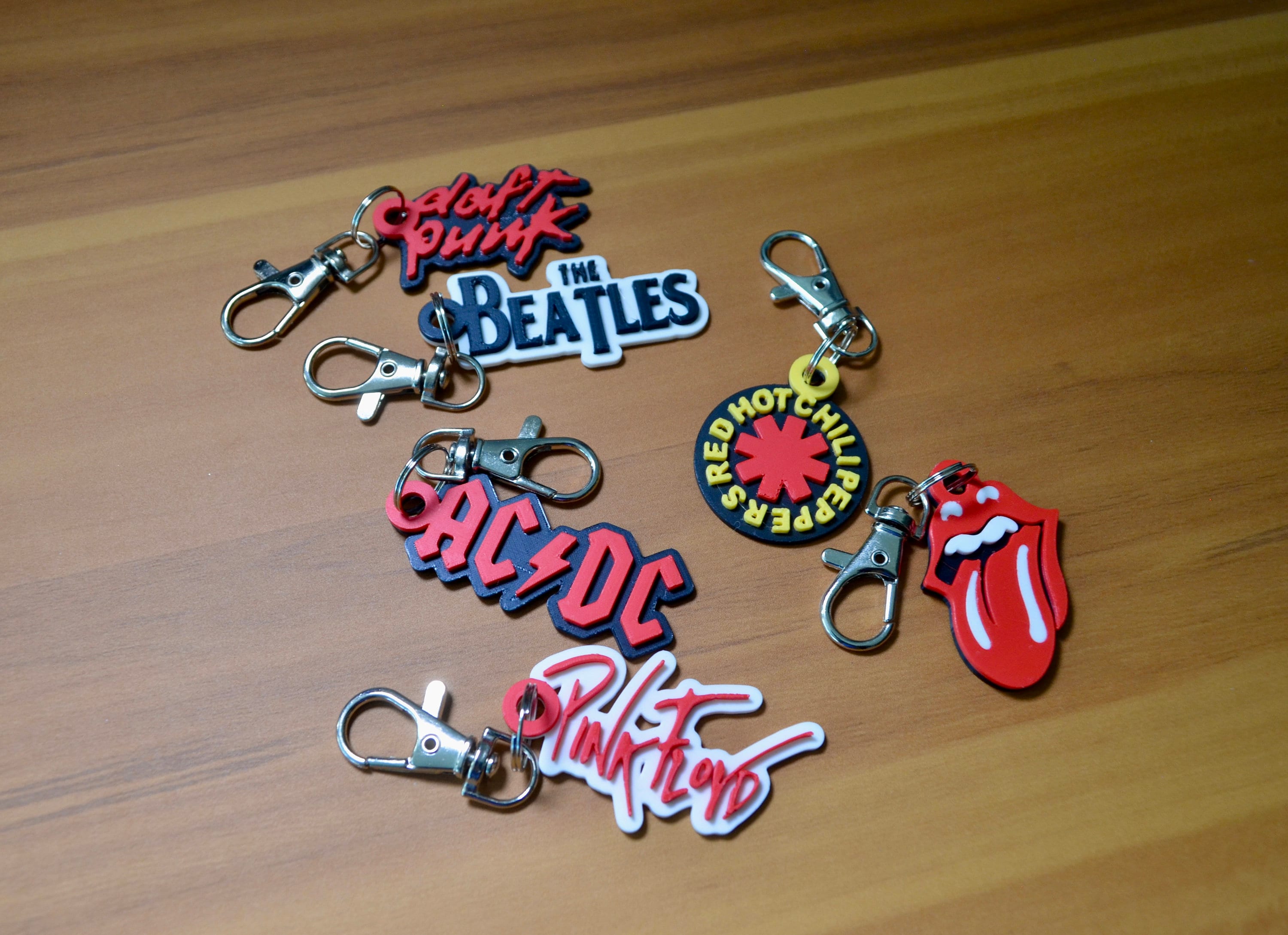 Rock Bands Bundle of Keychains/keyrings Party Favors for Birthday Music ...