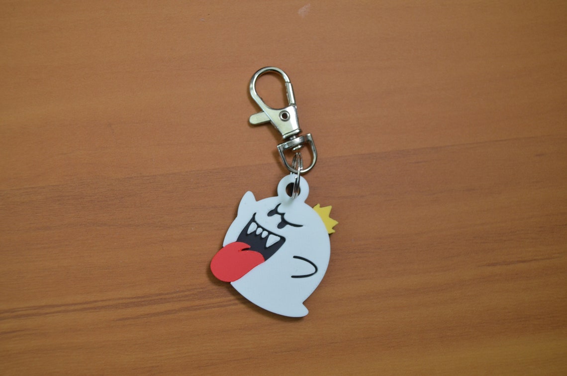 Super Mario Boo or King Boo Keychain/keyring Party Favor for Birthday ...
