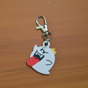 Super Mario Boo or King Boo Keychain/keyring - Party Favor for Birthday ...
