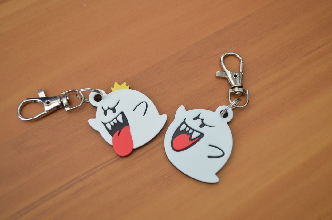 Super Mario Boo or King Boo Keychain/keyring - Party Favor for Birthday ...