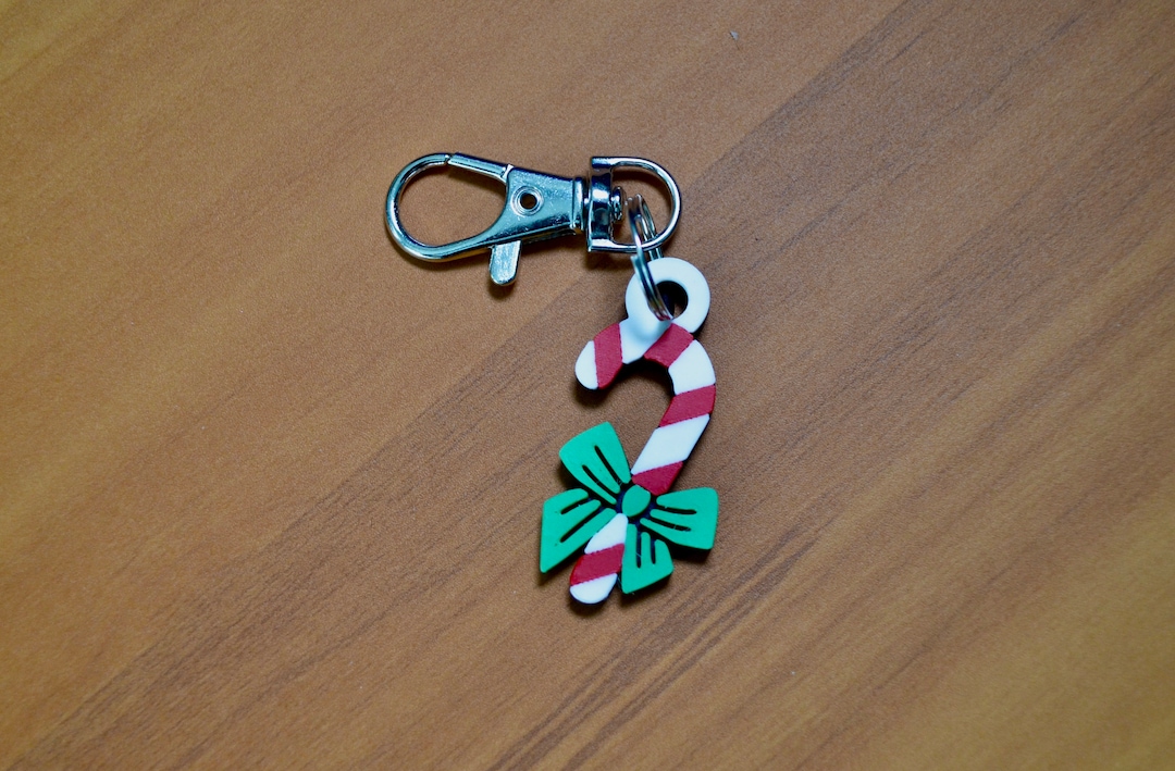 Candy Cane Keychain/keyring - Party Favor for Birthday - Gifts for ...