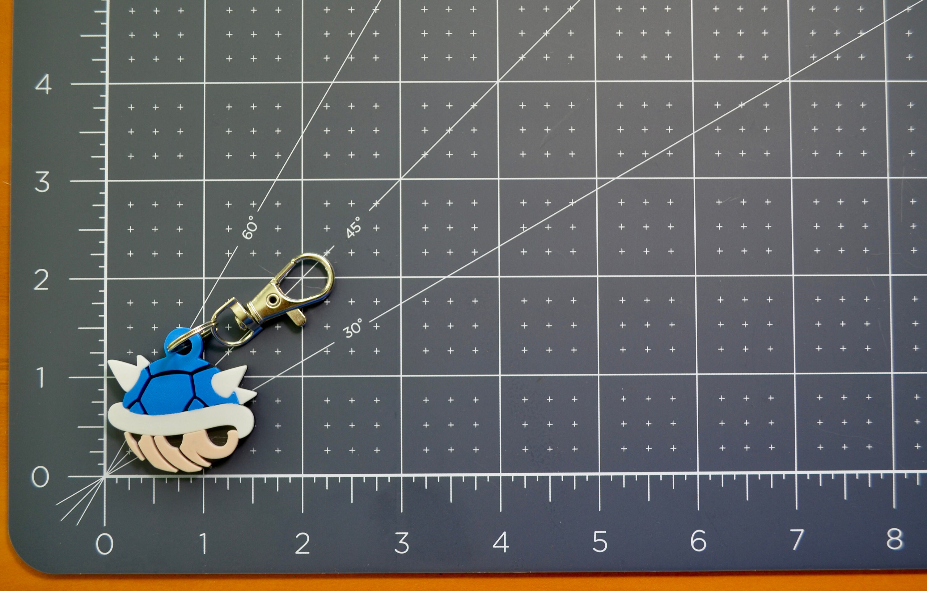 Super Mario Bros Blue Shell Keychain/keyring Party Favor for Birthday ...