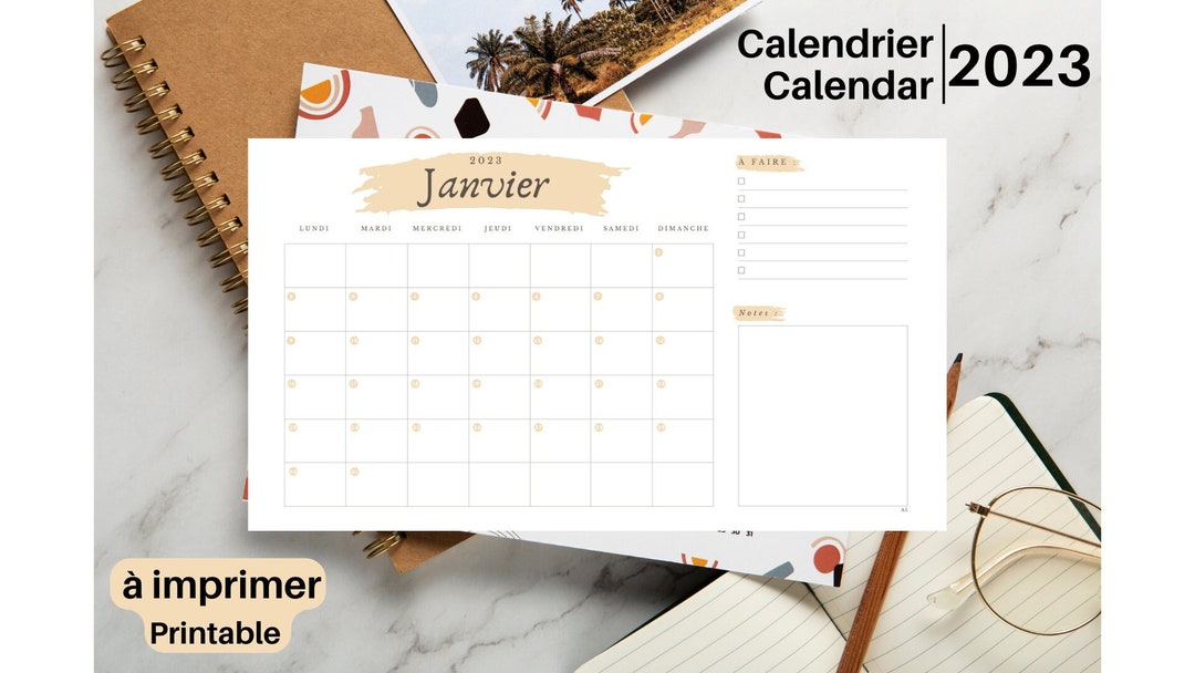 Calendrier 2023 à imprimer Printable 2023 Calendar Nude - Etsy France