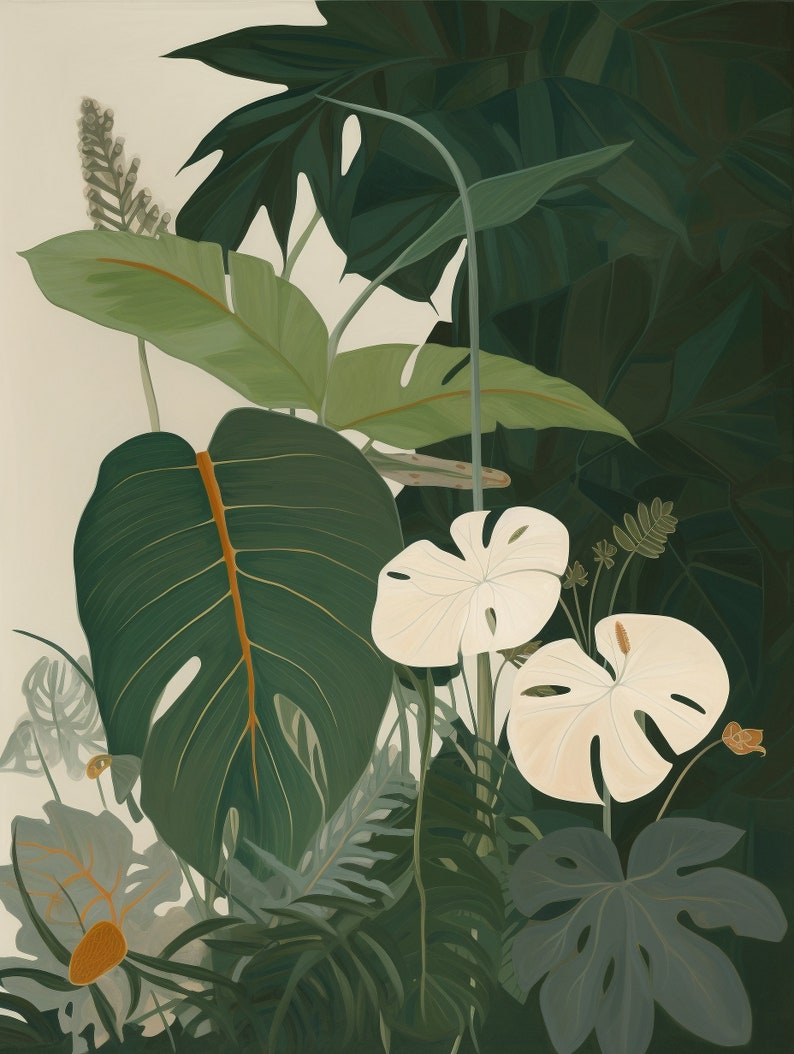 10 Botanical Wall Art Posters, Custom Floral Decor Collection - Digital ...