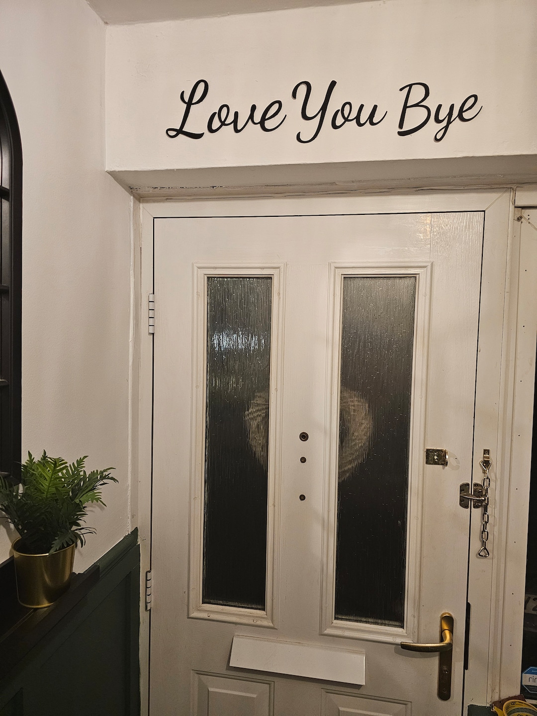 Love You Bye Above Door Sign Laser Cut . - Etsy