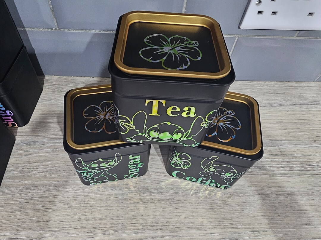 Disney Stitch Tea Sugar and Coffee Pots Holographic. - Etsy