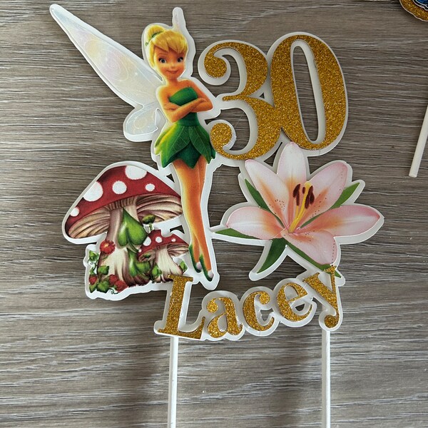 Tinkerbell Cake Toppers - Etsy