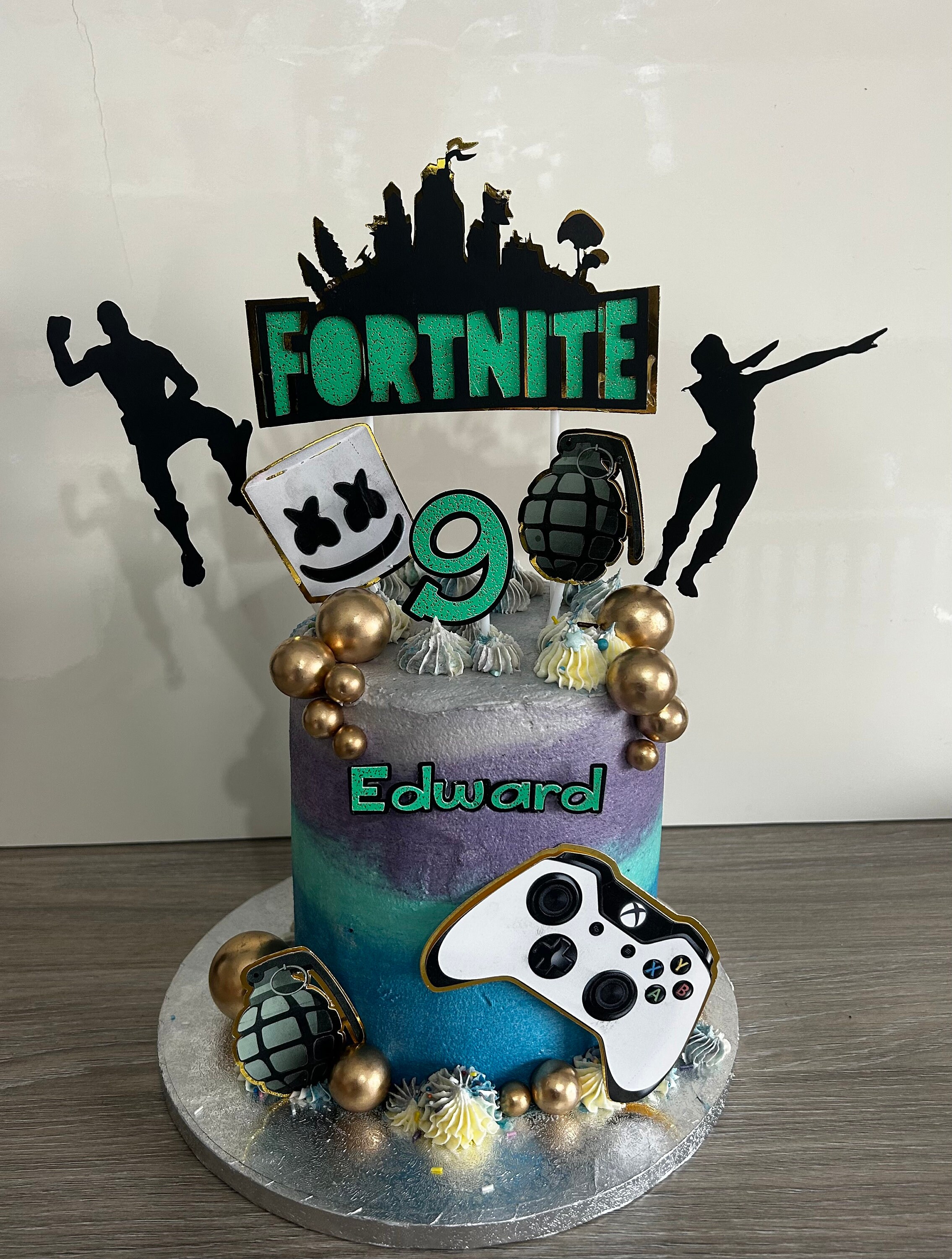 Unofficial For.tnite Cake Topper Set - Etsy UK