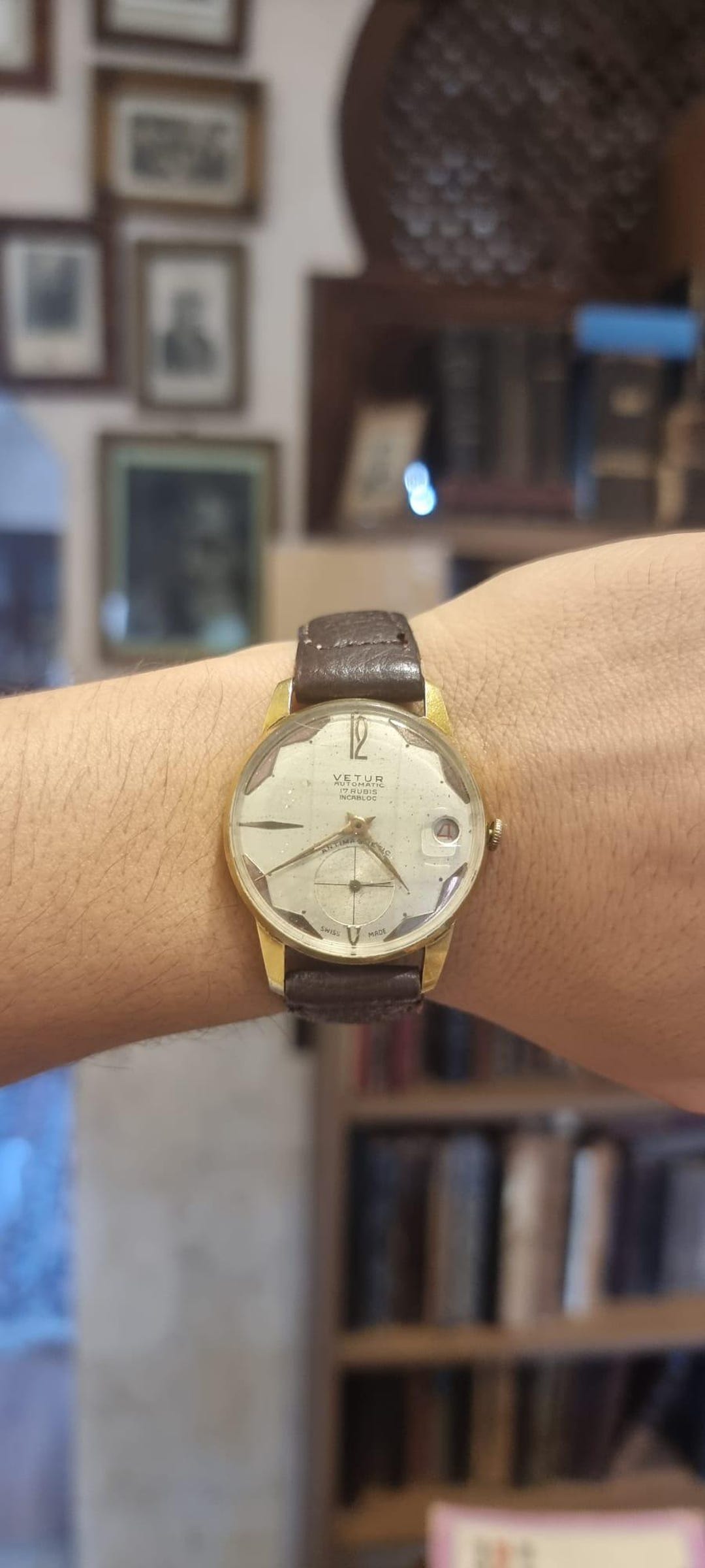 Vintage Vetur Automatic Wristwatch, Day-date Original Dial Swiss Wristwatch - Etsy