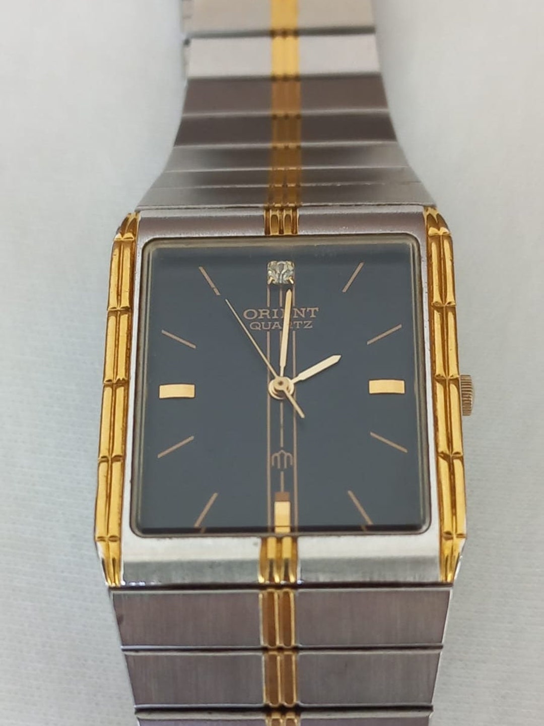 Orıent Vintage Quartz Gold Watch, Rare Find Casual Silver Wrist Watch ...