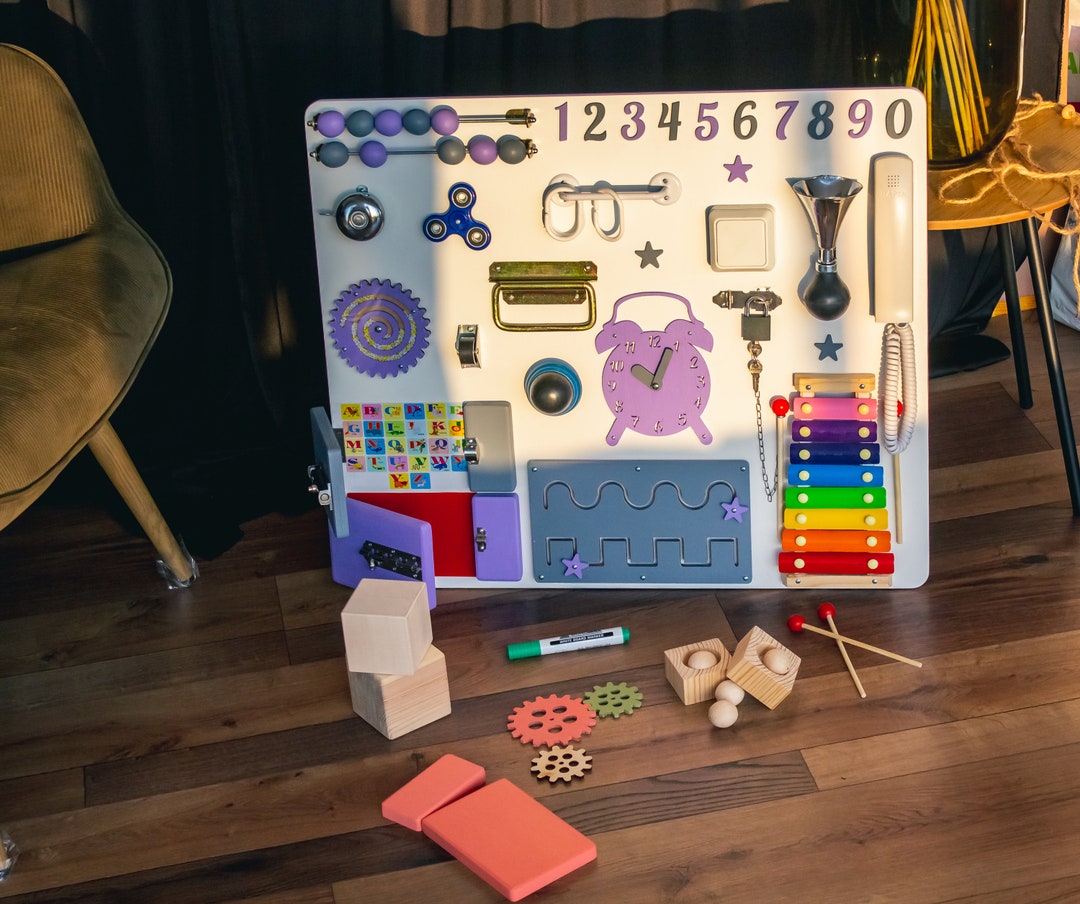 Toddler Busyboard Activity Board for Kids 3 Years Old Baby - Etsy