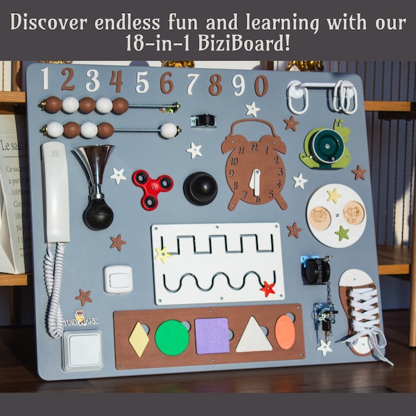 Montessori Big Busy Board - Etsy