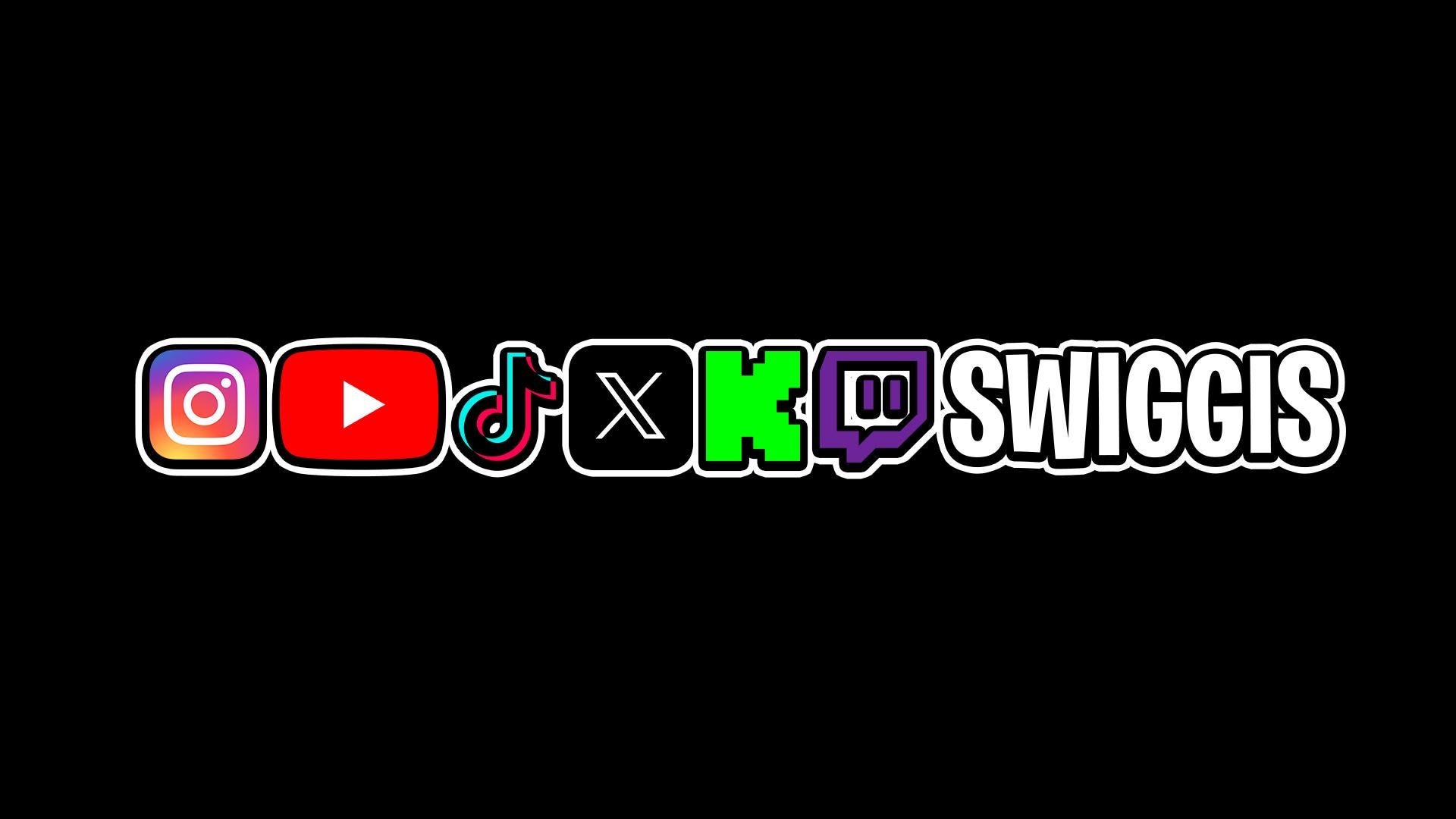 Social Media Lower Thirds Overlay for Twitch Kick Twitter Tiktok ...