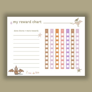 Dinosaur Reward Chart for Kids Printable, Printable Dinosaur Reward ...