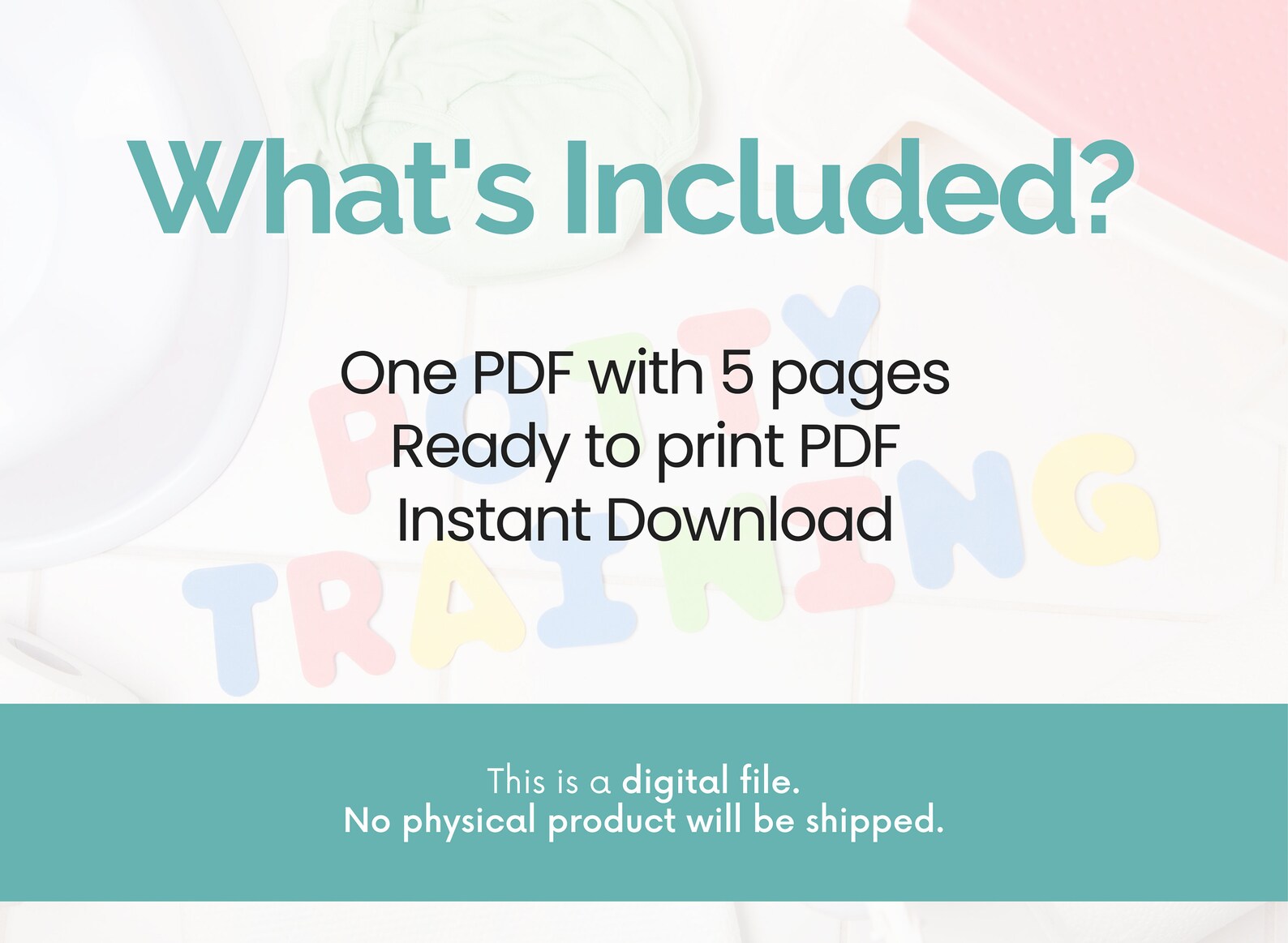 Potty Training Chart Bundle, Prize Chart for Kids, Kids Chart ...
