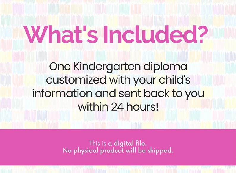 Kindergarten Diploma, Kindergarten Graduation Certificate, Last Day of ...