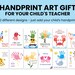 Handprint Art for Teacher Gift, Teachers Plant Seeds, DIY Teacher Gift ...