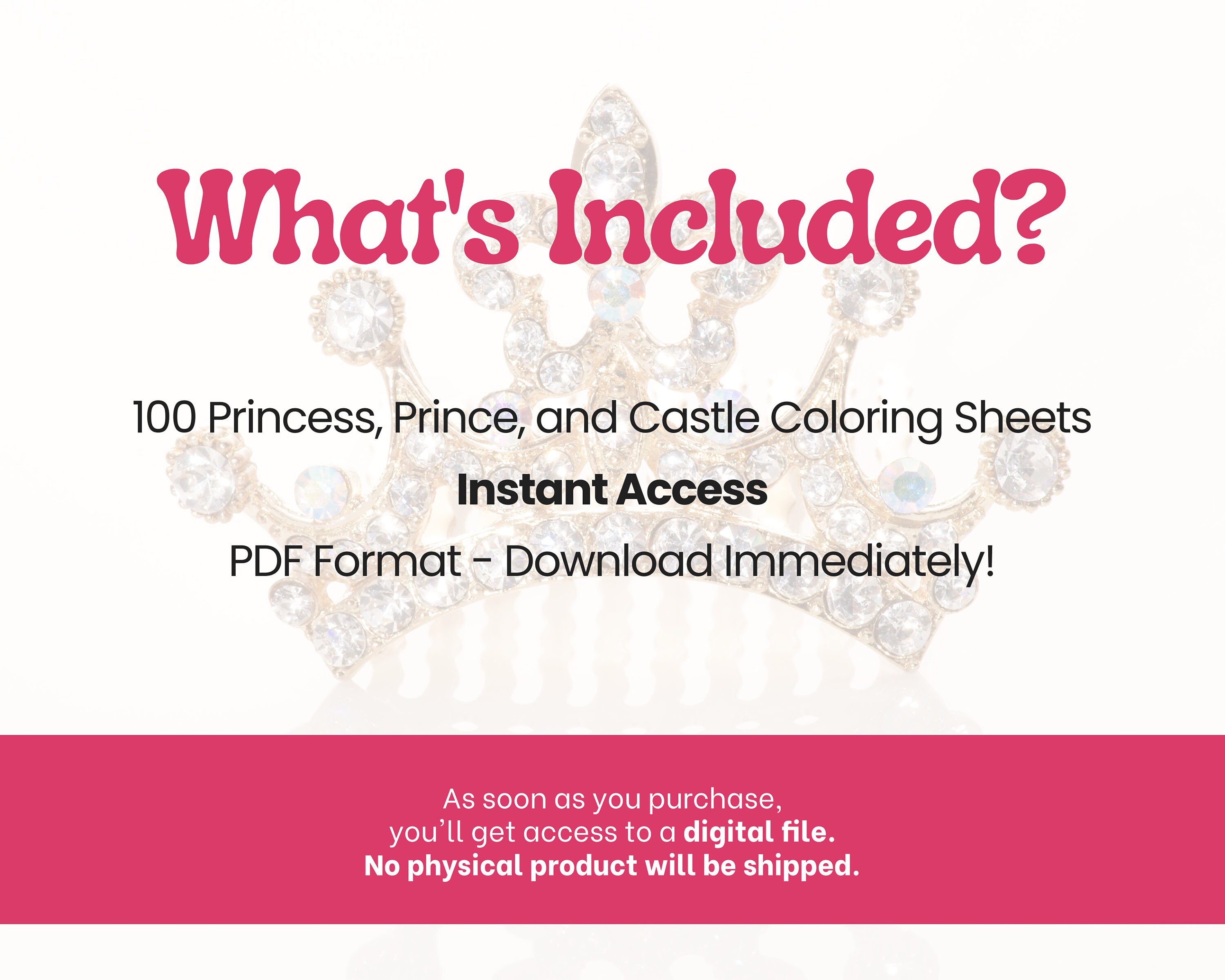 Coronation Coloring Pages Kids, Princess Colouring Pages, Instant ...
