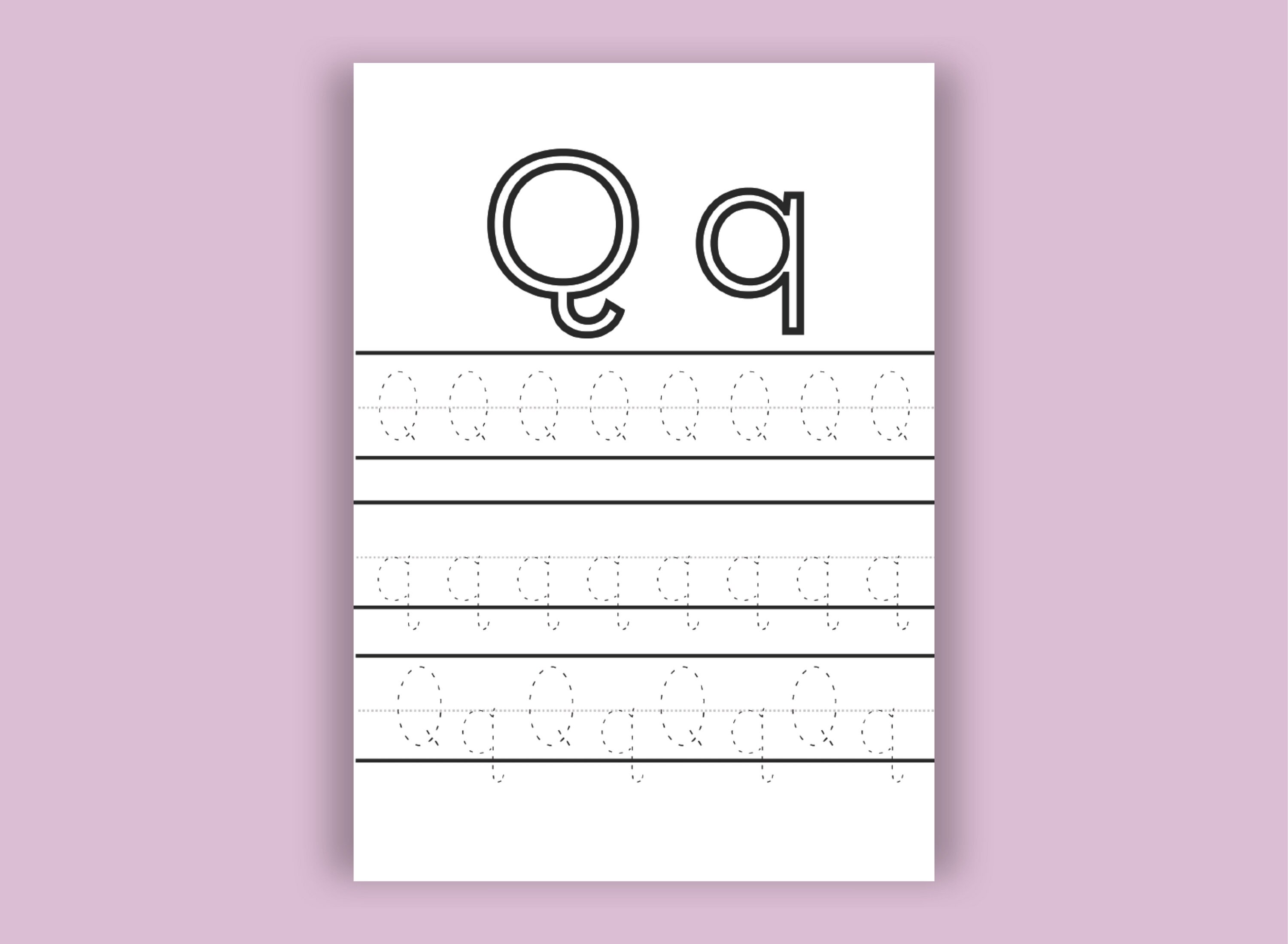 Alphabet Letter Tracing Worksheets Preschool Worksheets for - Etsy