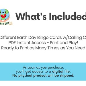 Earth Day Printables Preschool, Earth Day Bingo Cards, Earth Day ...
