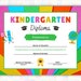 Kindergarten Diploma, Kindergarten Graduation Certificate, Last Day of ...