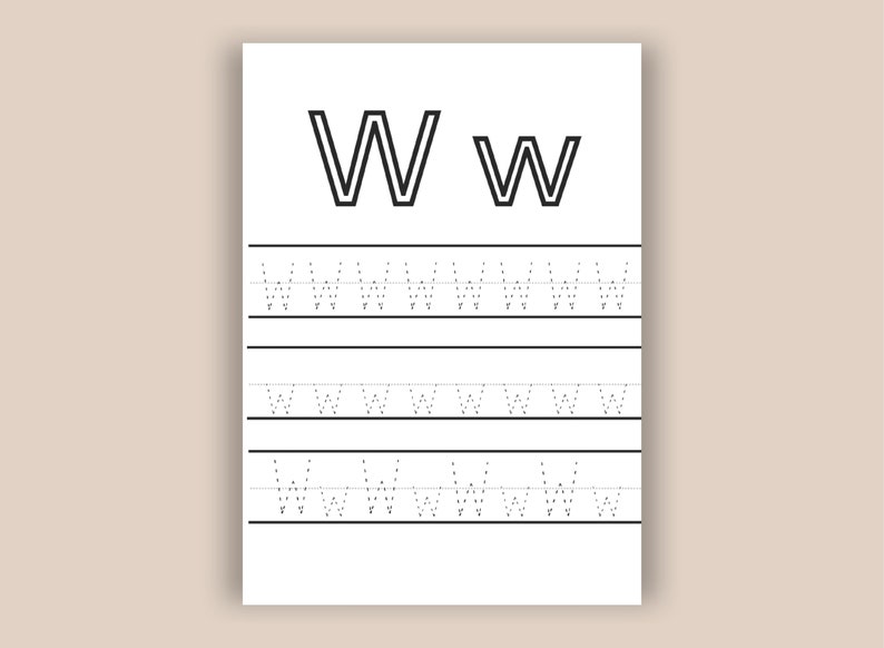 Alphabet Letter Tracing Worksheets, Preschool Worksheets for Kids ...