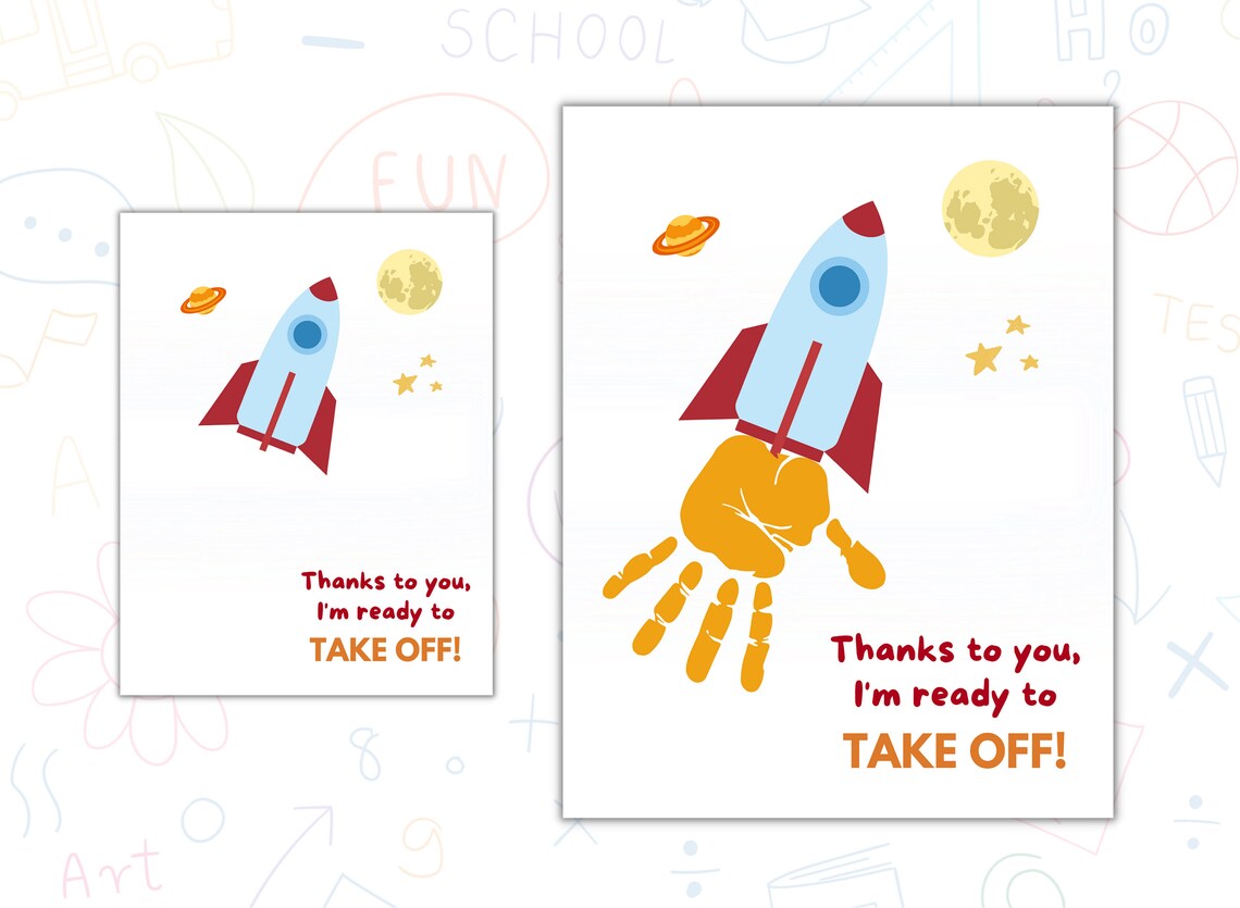 Handprint Art for Teacher Gift, Teachers Plant Seeds, DIY Teacher Gift ...