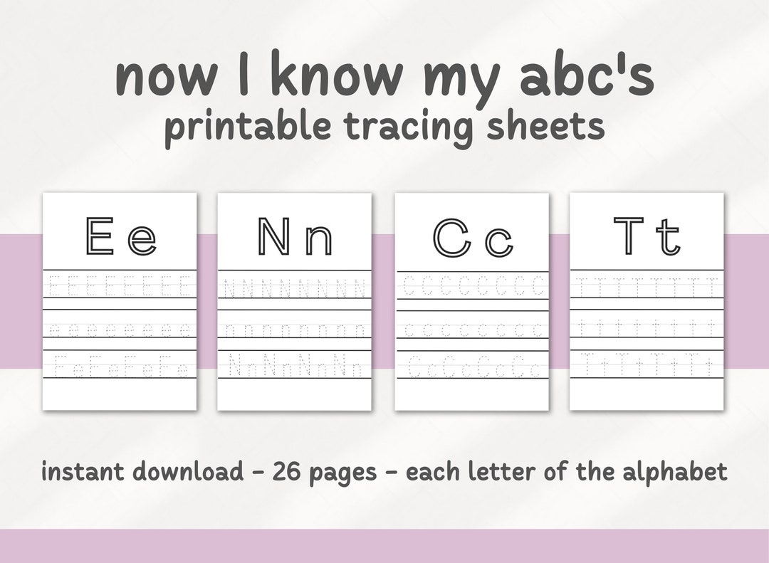 Alphabet Letter Tracing Worksheets, Preschool Worksheets for Kids ...