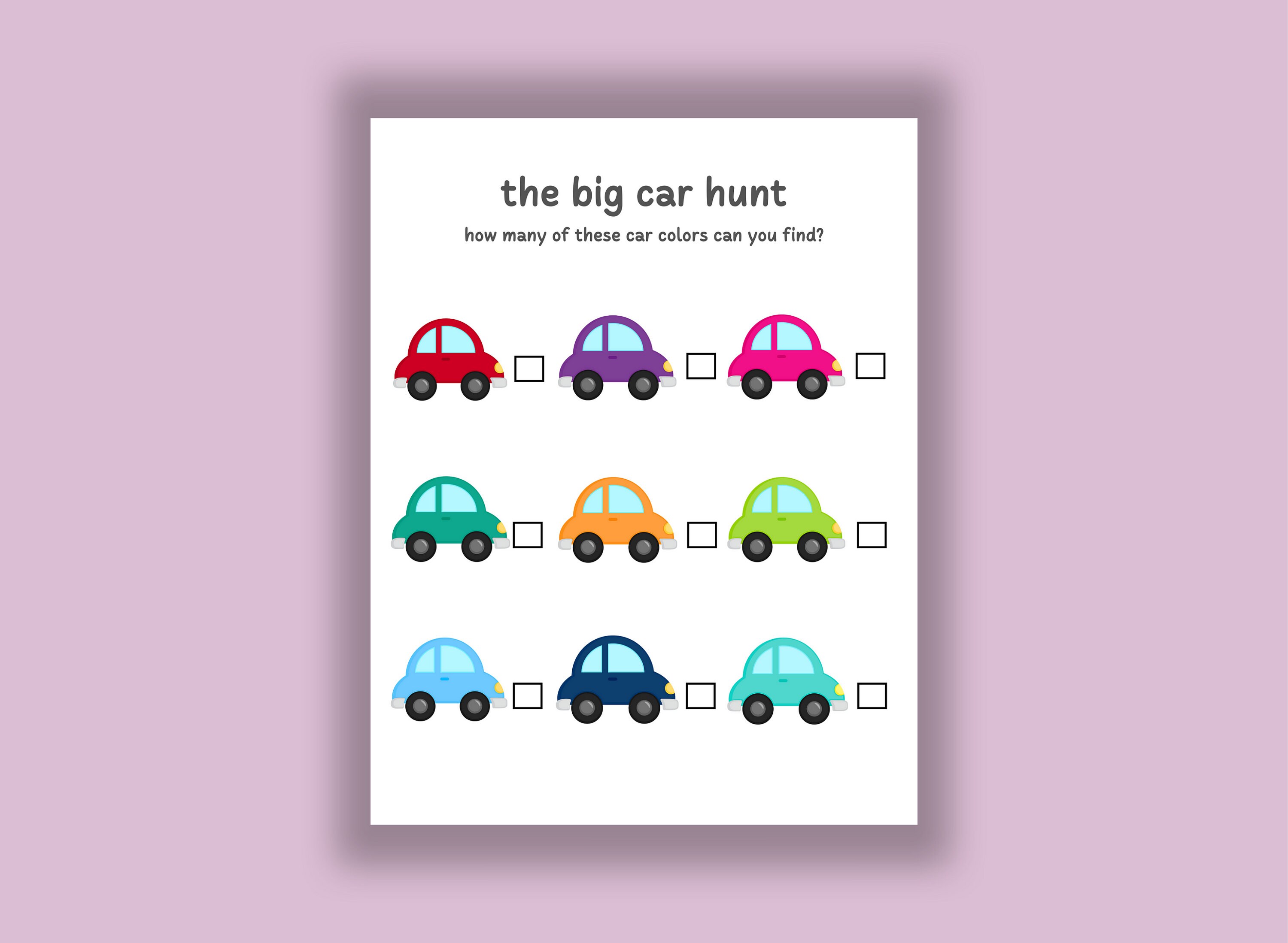 Travel Bingo Game Printable, Kids Road Trip Games Printable, Family ...