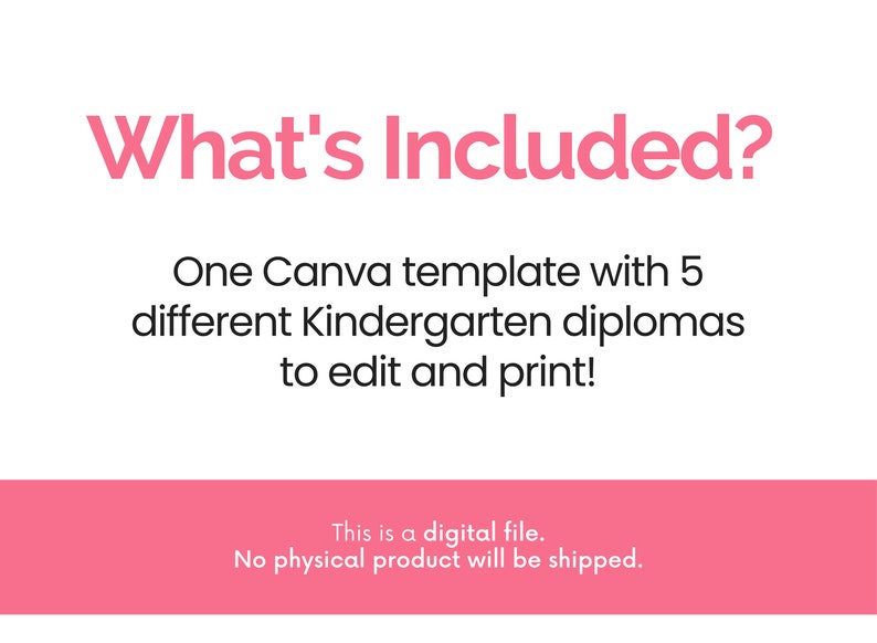 Editable Kindergarten Diploma, Kindergarten Graduation Template ...