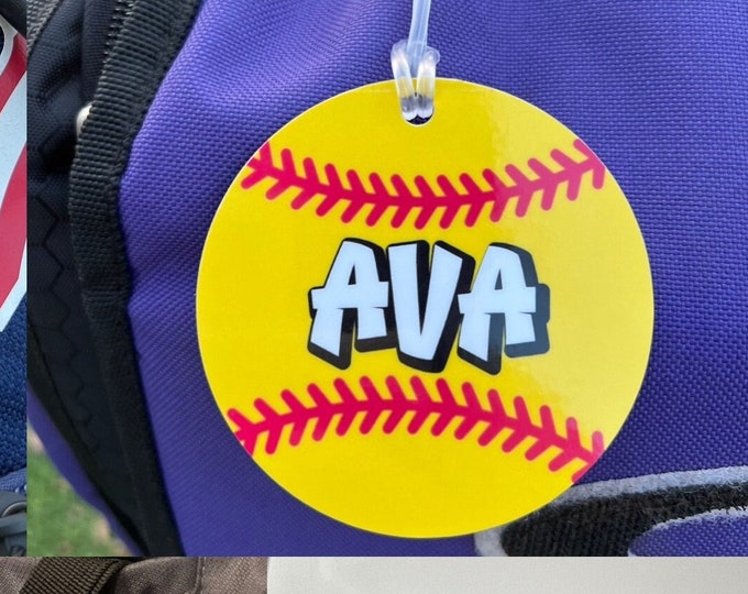 Customized Sport Bag Tag for Teams - Single Sided or Double Sided - 4 ...