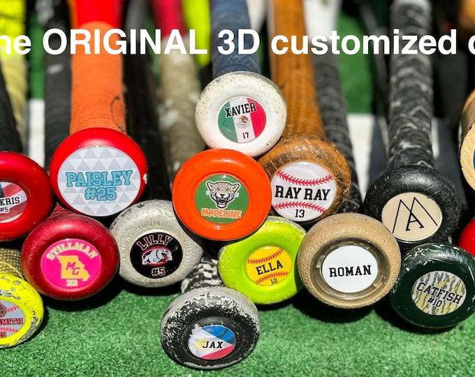 Custom Baseball Bat Decal, Name Decal, Baseball Decal, Baseball Bat ...