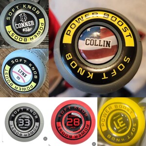 The ORIGINAL 3D Personalized Bat Knob Decal Made to Fit ANY Bat Knob ...