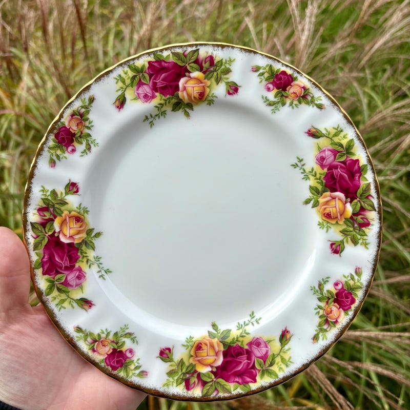 Royal Albert Antique Rose China - Etsy