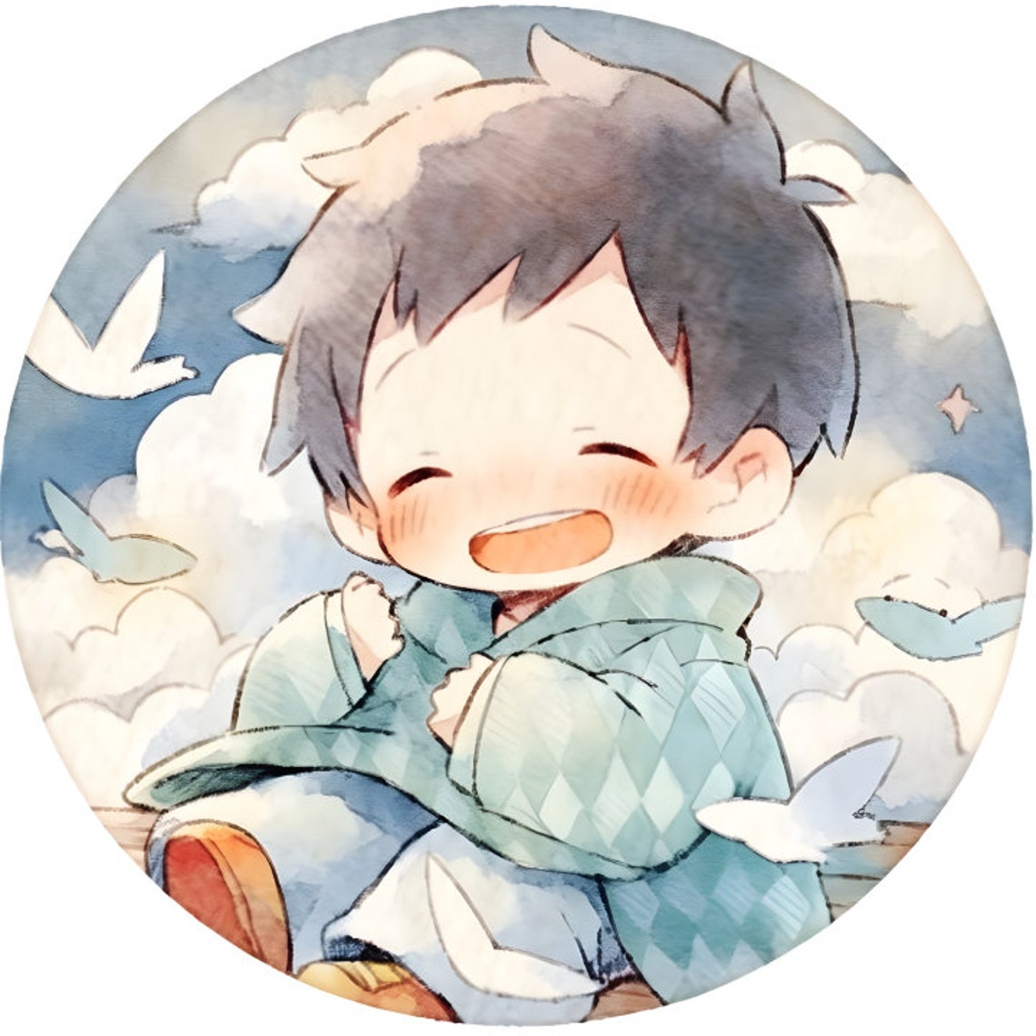 Cute Boy, Cute Boy Sticker, Adorable Sticker, Cute Sticker, Charming ...