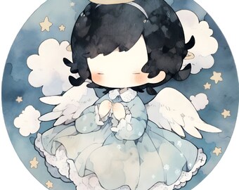 Cute Girl, Cute Girl Sticker, Adorable Sticker, Cute Sticker, Charming ...