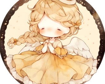 Cute Angel, Cute Angel Sticker, Adorable Sticker, Cute Sticker ...