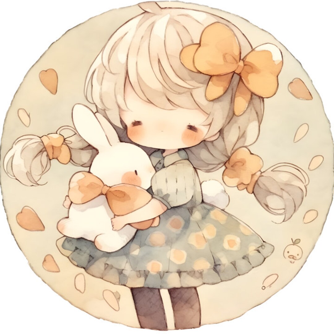 Cute Girl, Cute Girl Sticker, Adorable Sticker, Cute Sticker, Charming ...