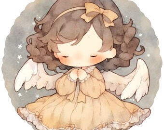 Cute Angel, Cute Angel Sticker, Adorable Sticker, Cute Sticker ...