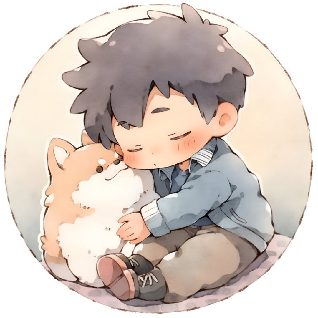 Cute Boy, Cute Boy Sticker, Adorable Sticker, Cute Sticker, Charming ...