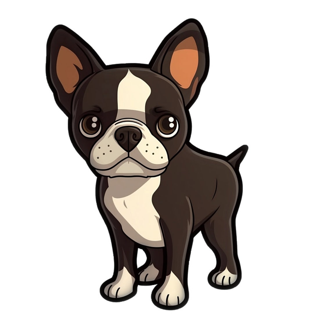 Animal Stickers, Cute Sticker, Cute Animal Stickers, Boston Terrier ...