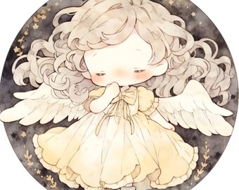 Cute Angel, Cute Angel Sticker, Adorable Sticker, Cute Sticker ...