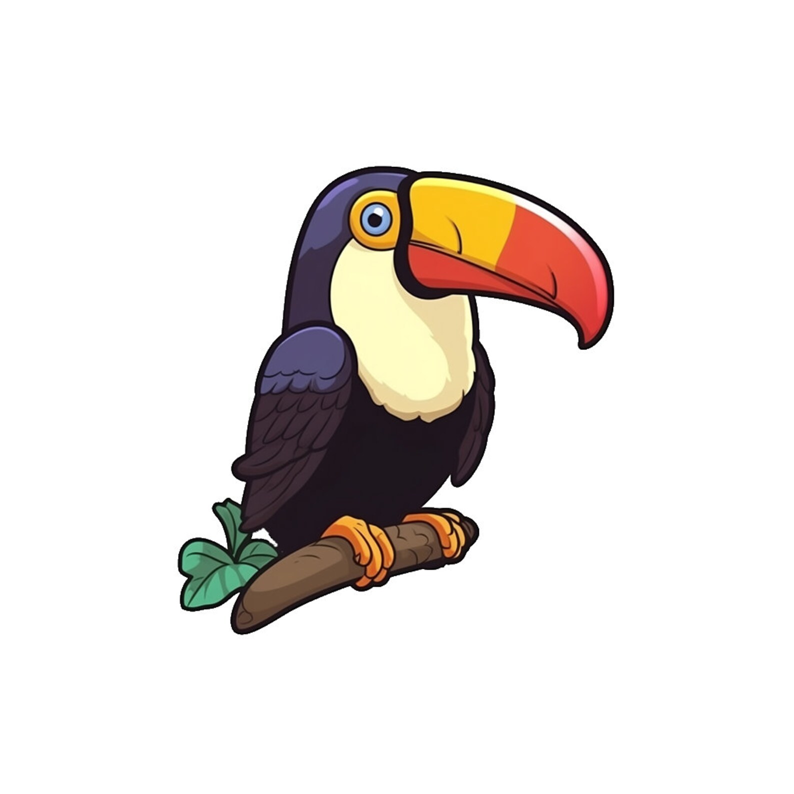 Animal Stickers, Cute Sticker, Cute Animal Stickers, Toucan Digital ...