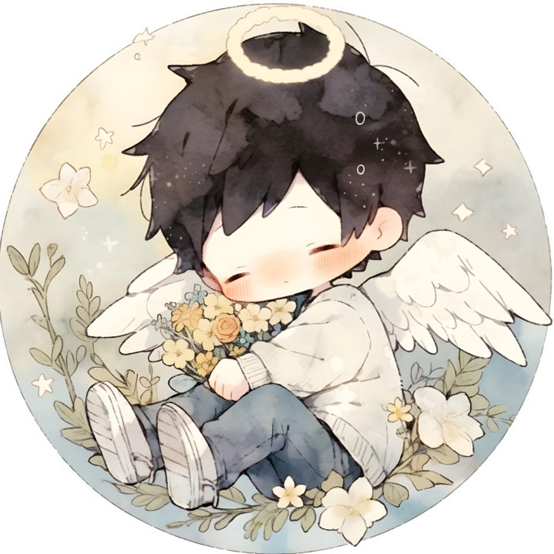 Cute Angel, Cute Angel Sticker, Adorable Sticker, Cute Sticker ...