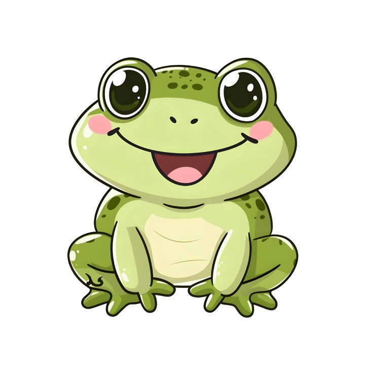 Frog, Frog Sticker, Animal Stickers, Cute Sticker, Cute Animal Stickers ...